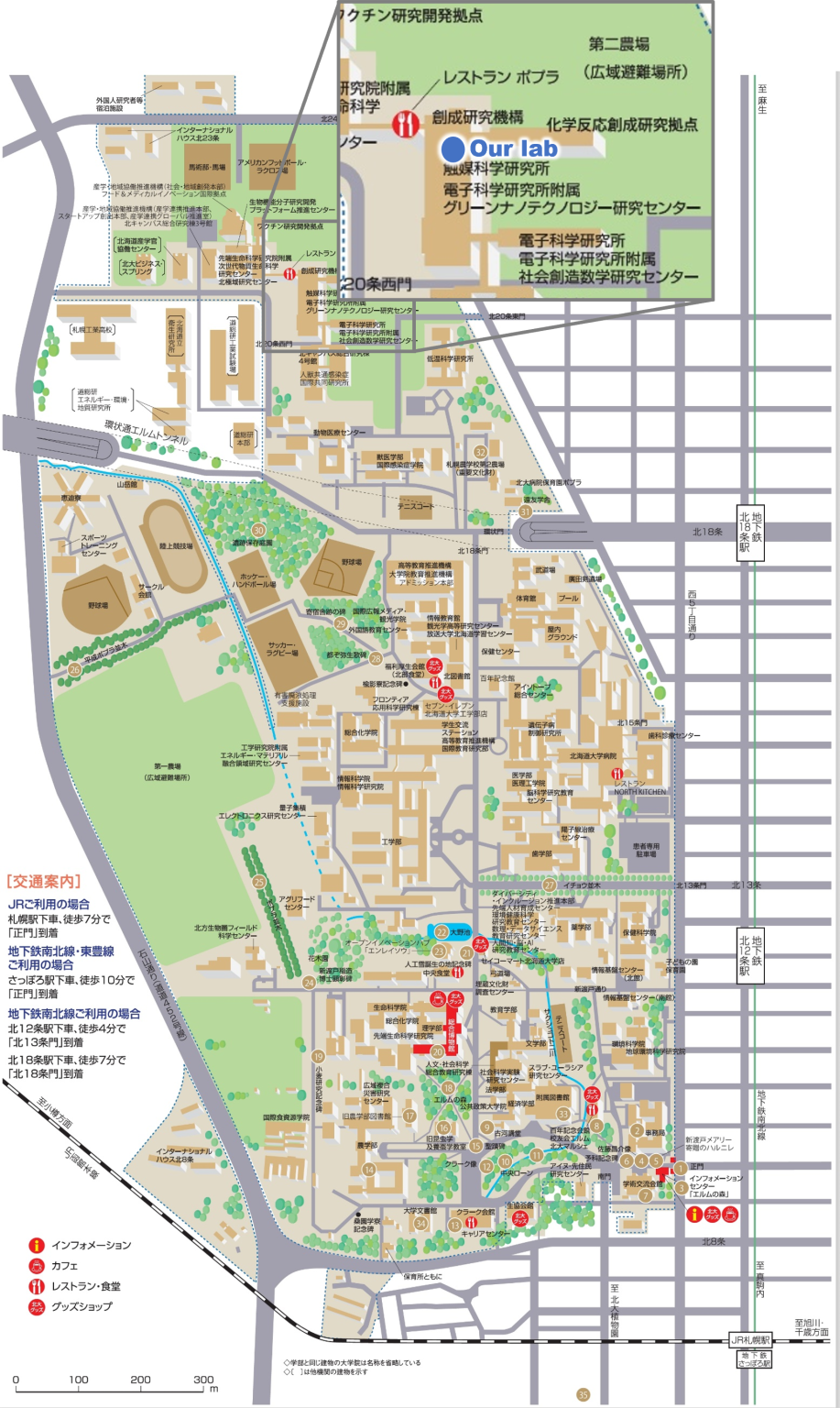 アクセス/リンク | 化学反応創成研究室 北海道大学